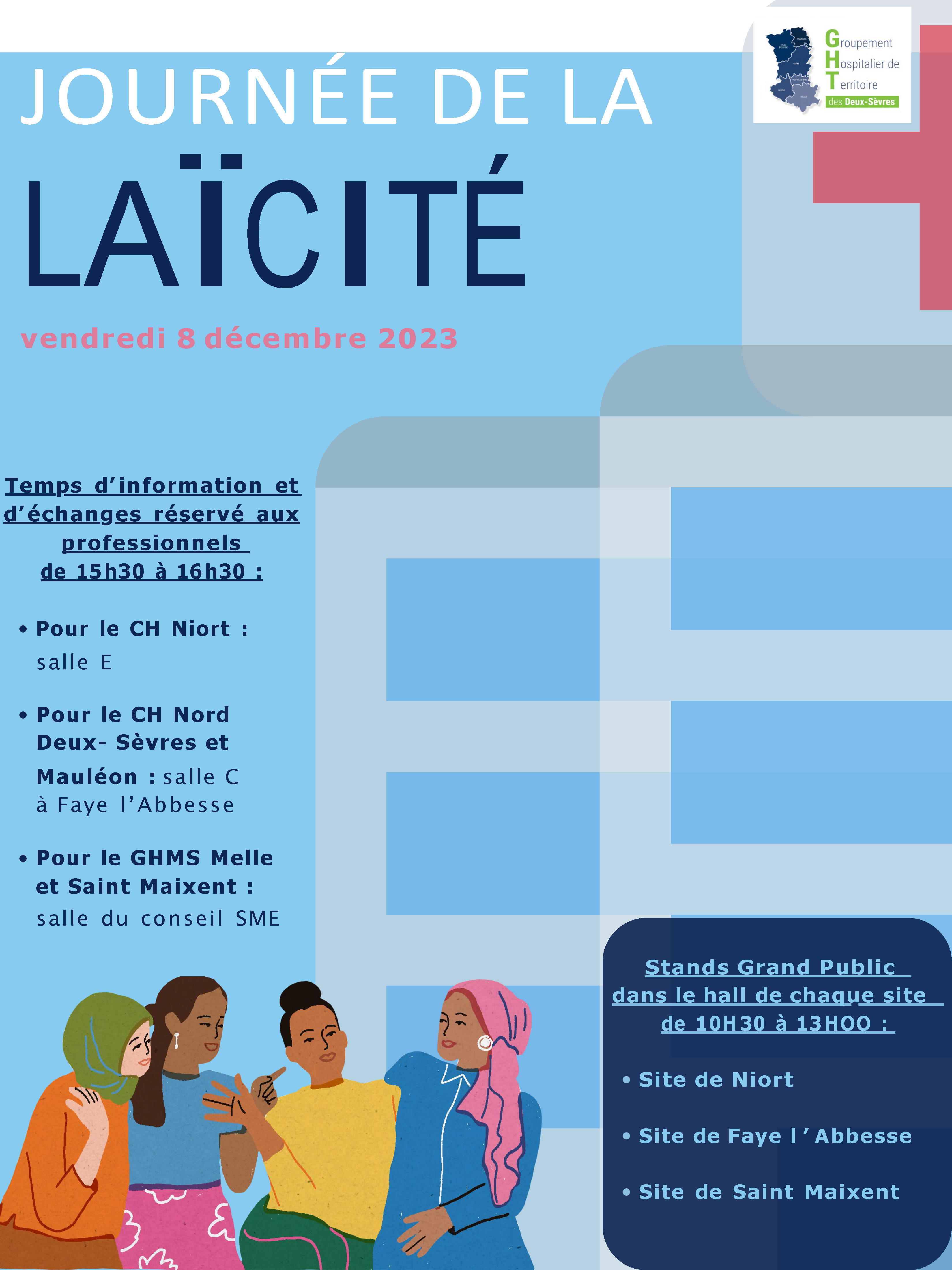 Journée Laïcité - 8 décembre 2023 - Centre Hospitalier Nord Deux-Sèvres